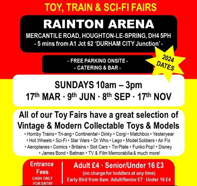 Northern Toy Fair – For Toy, Train & Sci-Fi Fairs in Northern England ...