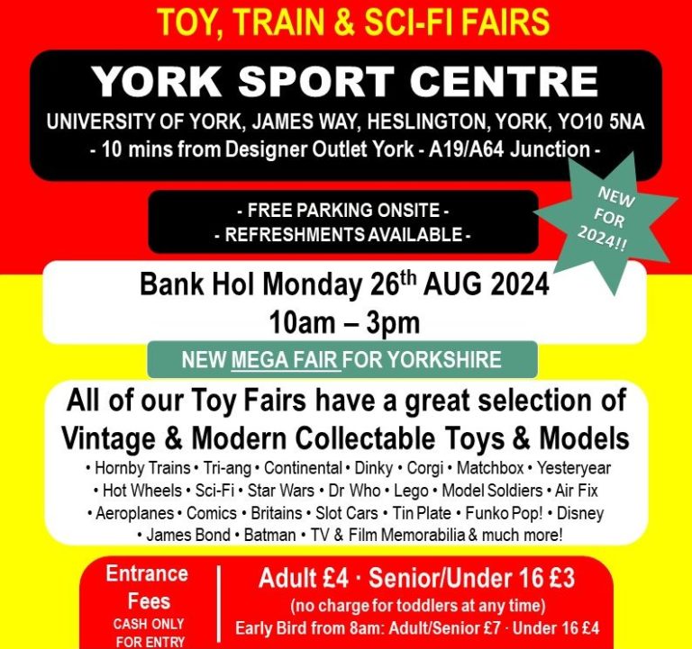 Northern Toy Fair – For Toy, Train & Sci-Fi Fairs in Northern England ...